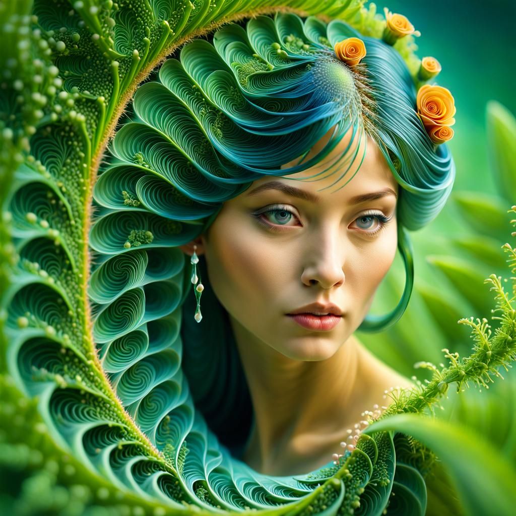 Fibonacci Portrait - AI Generated Artwork - NightCafe Creator