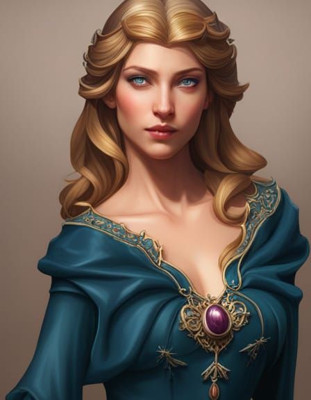 Ethereal Concept Art Portrait in Hyperrealistic St... - AI Art