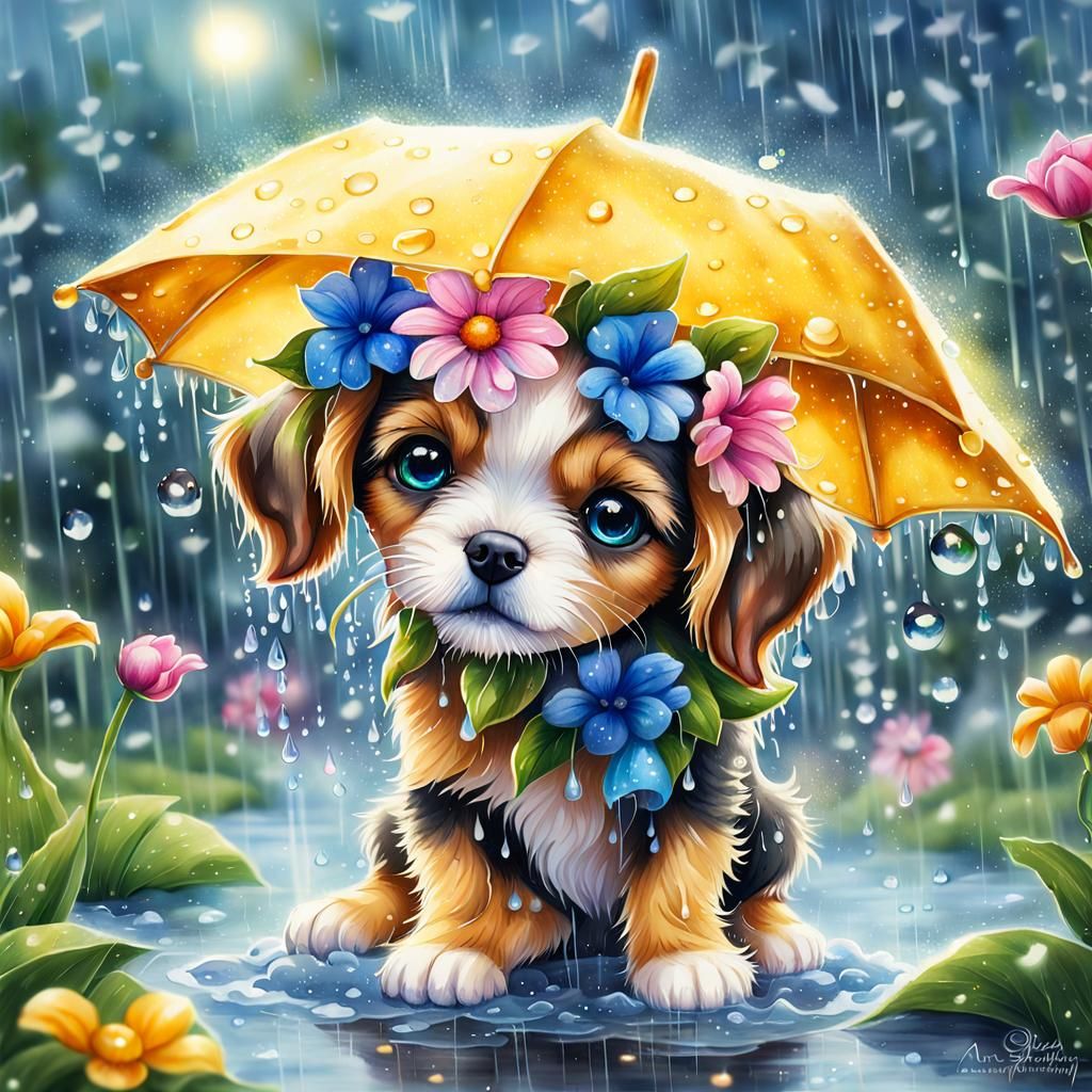 CUTE PUPPY - AI Generated Artwork - NightCafe Creator