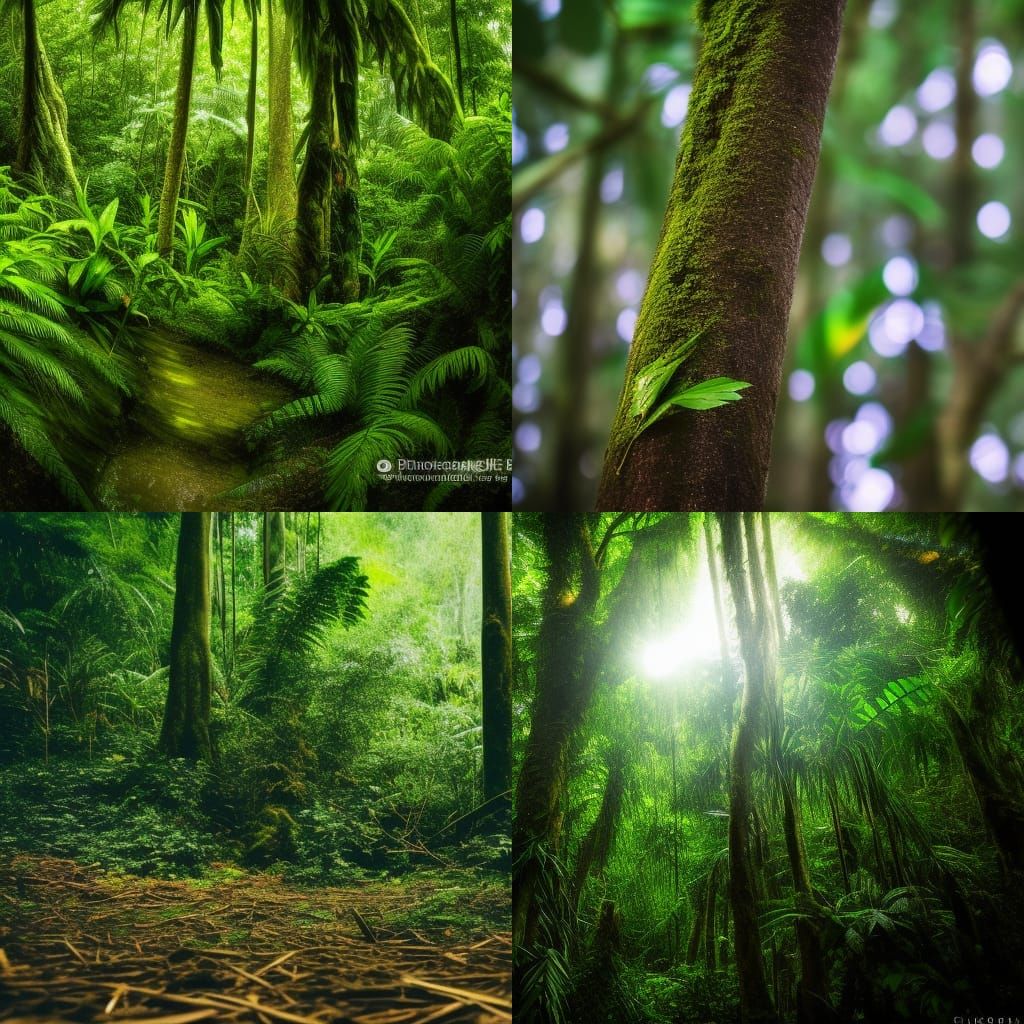 Rainforest - AI Generated Artwork - NightCafe Creator