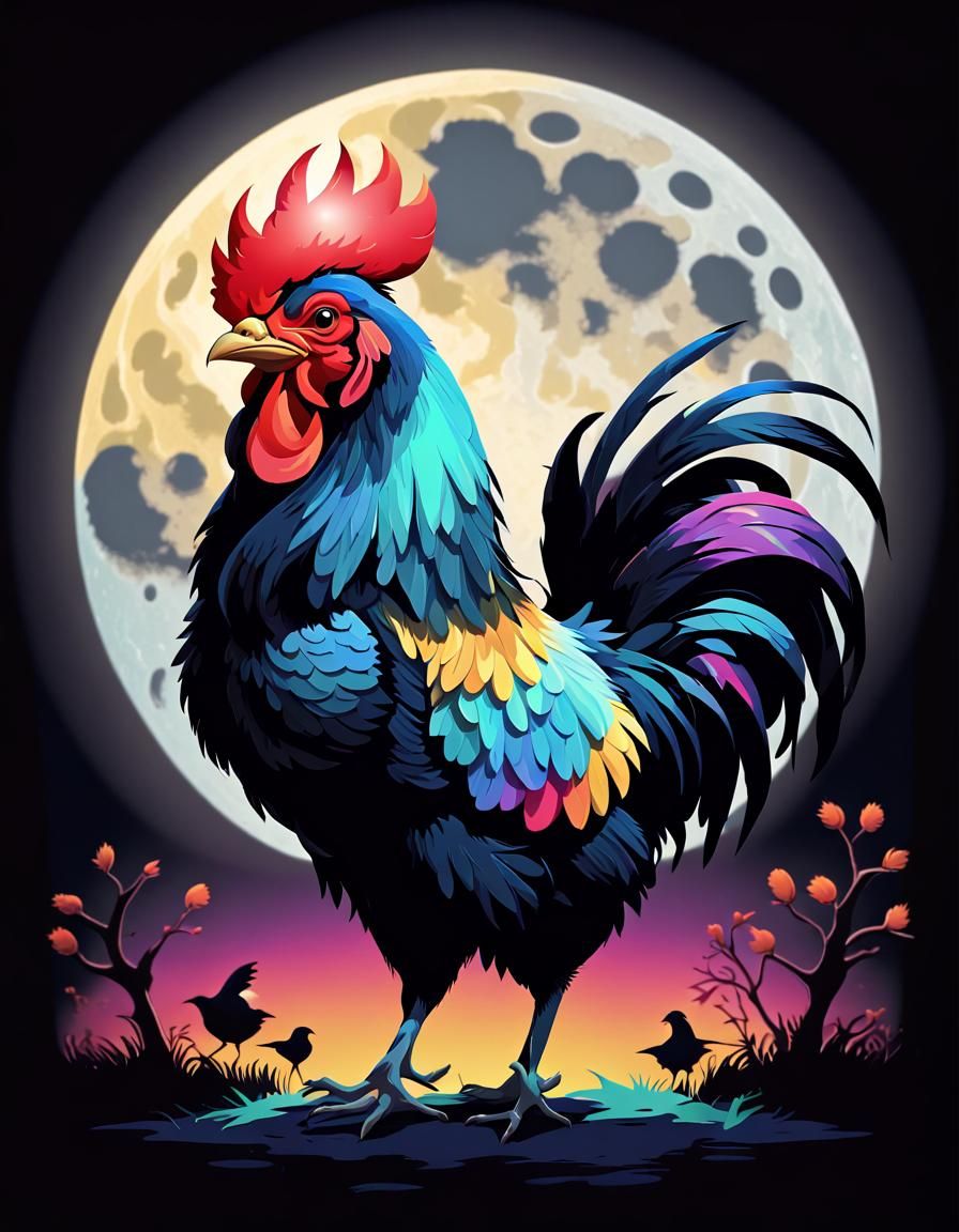 Rockin' Rooster … - AI Generated Artwork - NightCafe Creator