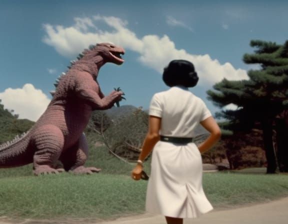 Godzilla's Last Picnic, Outtakes - AI Generated Artwork - NightCafe Creator
