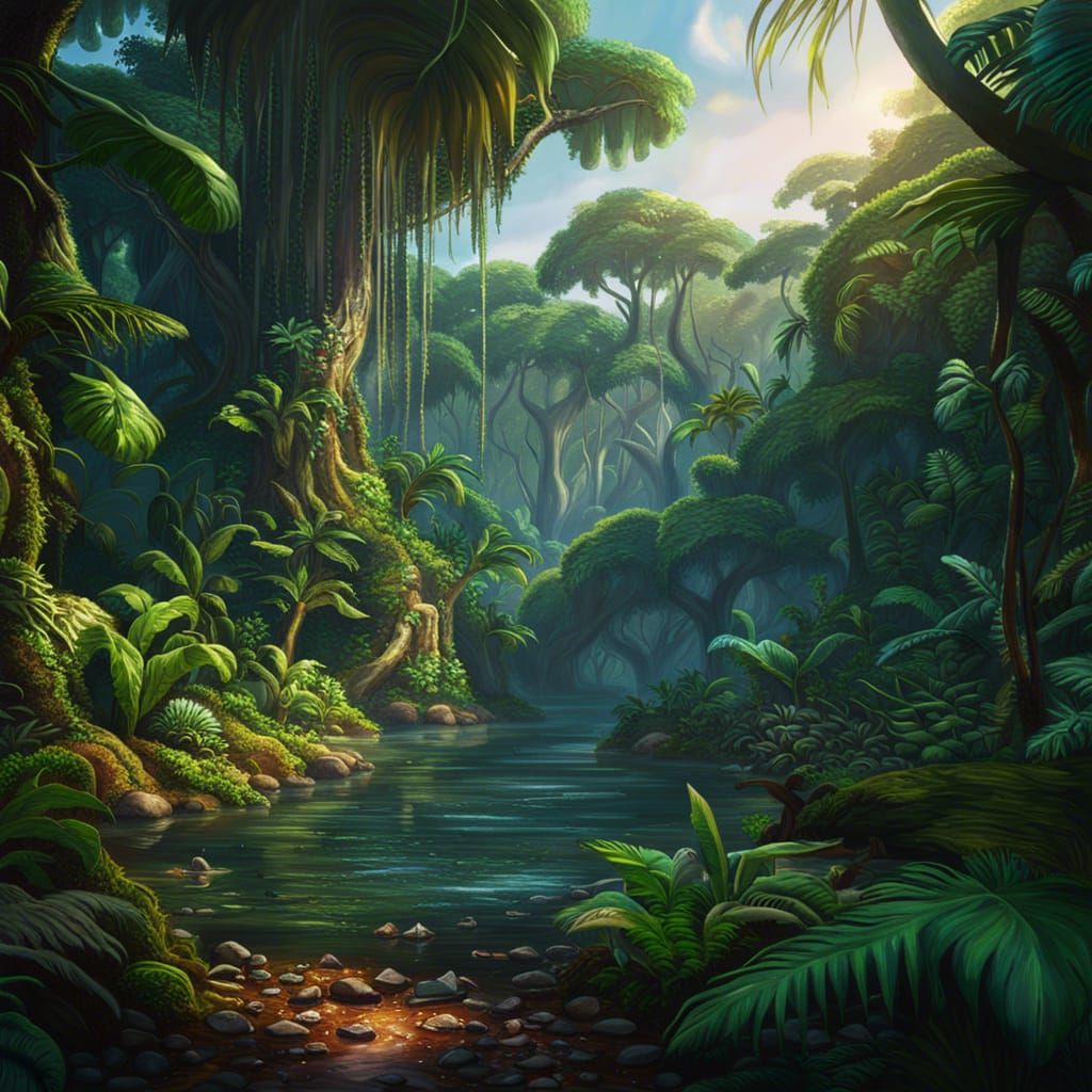 Jungle - AI Generated Artwork - NightCafe Creator