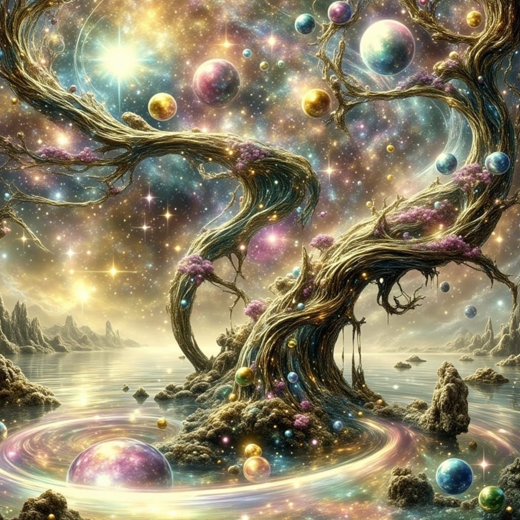 Cosmic Tree - Cosmic Tree Nebula of Silk Scarves