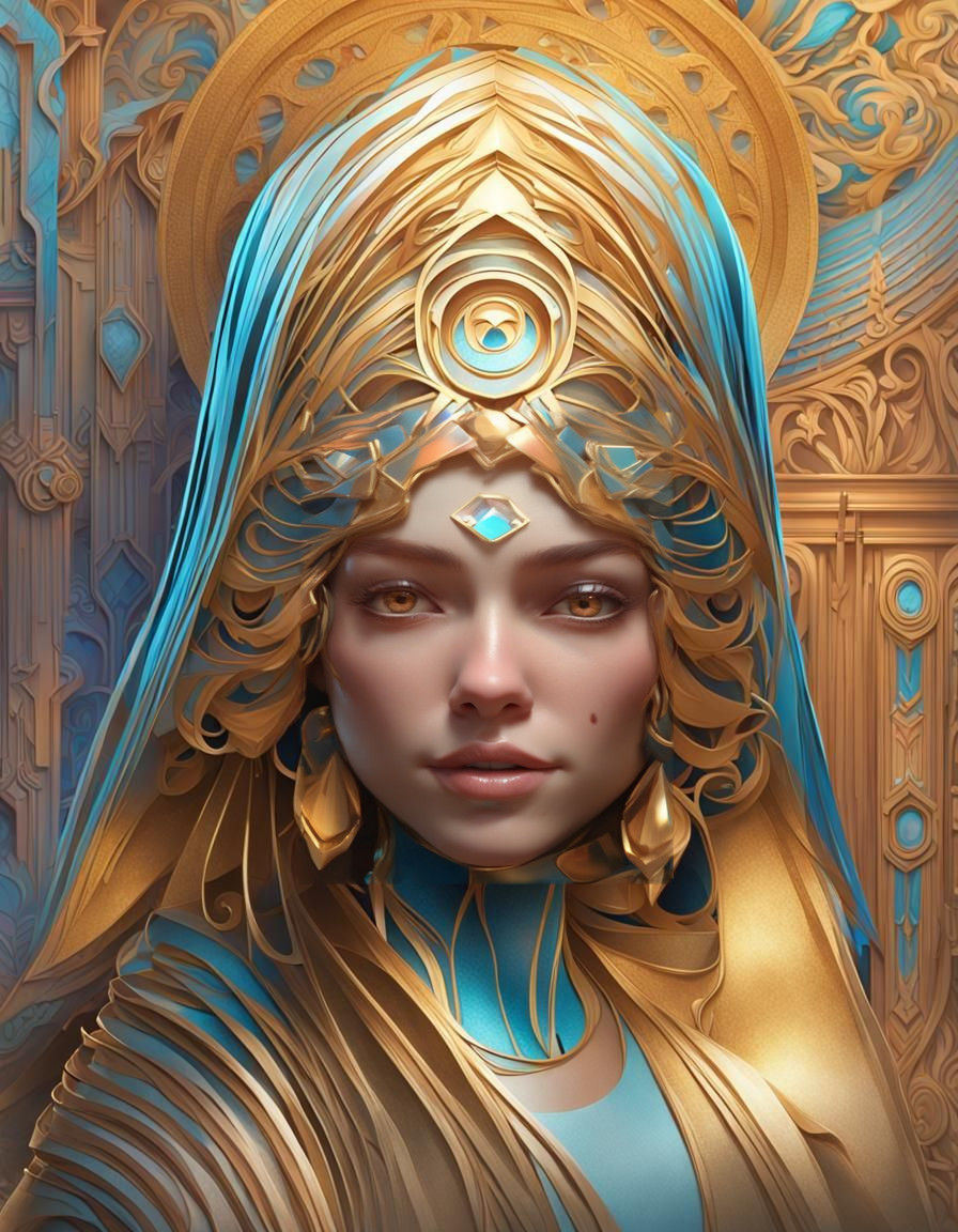 3D, AI, like a real women - Sultry 3D Portrait of a Realisti...