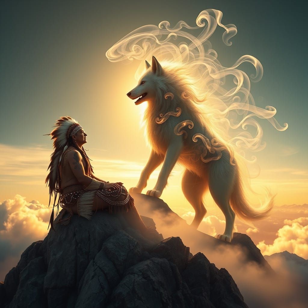 Native American Wolf Spirit - Native American Wolf Spirit