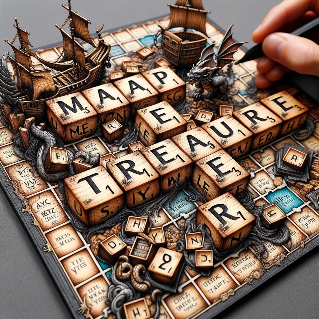 SCRABBLE Mapping! - AI Generated Artwork - NightCafe Creator