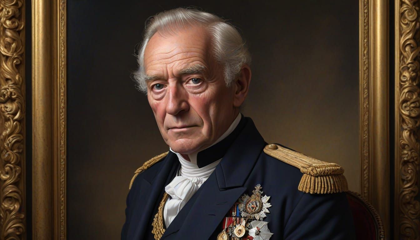 Timeless British Naval Captain in Regal Attire - AI Art