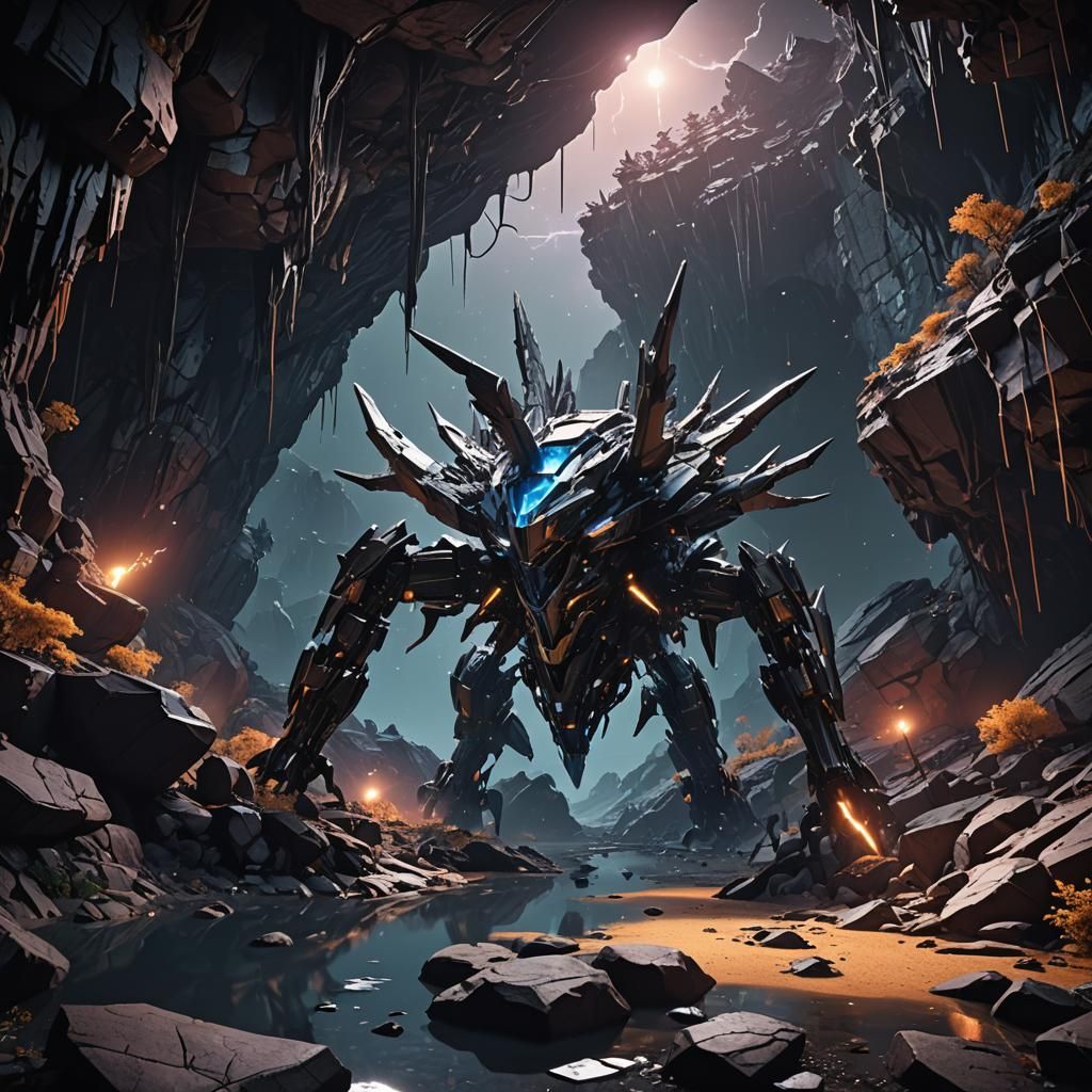 Lair of the Spiky Spider - AI Generated Artwork - NightCafe Creator