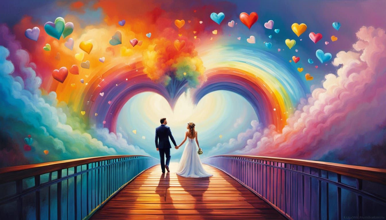 Lovers Bridge - AI Generated Artwork - NightCafe Creator