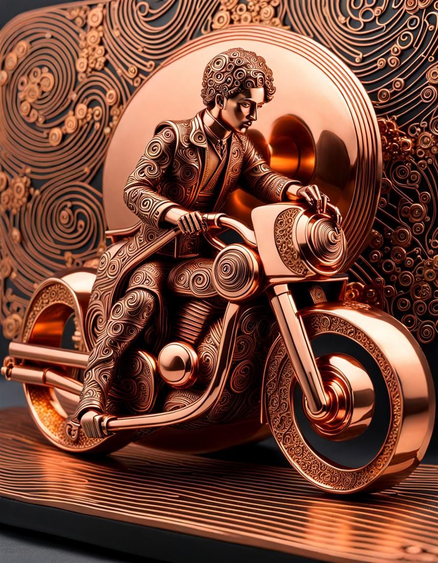 Prince's Copper Chopper - AI Generated Artwork - NightCafe Creator