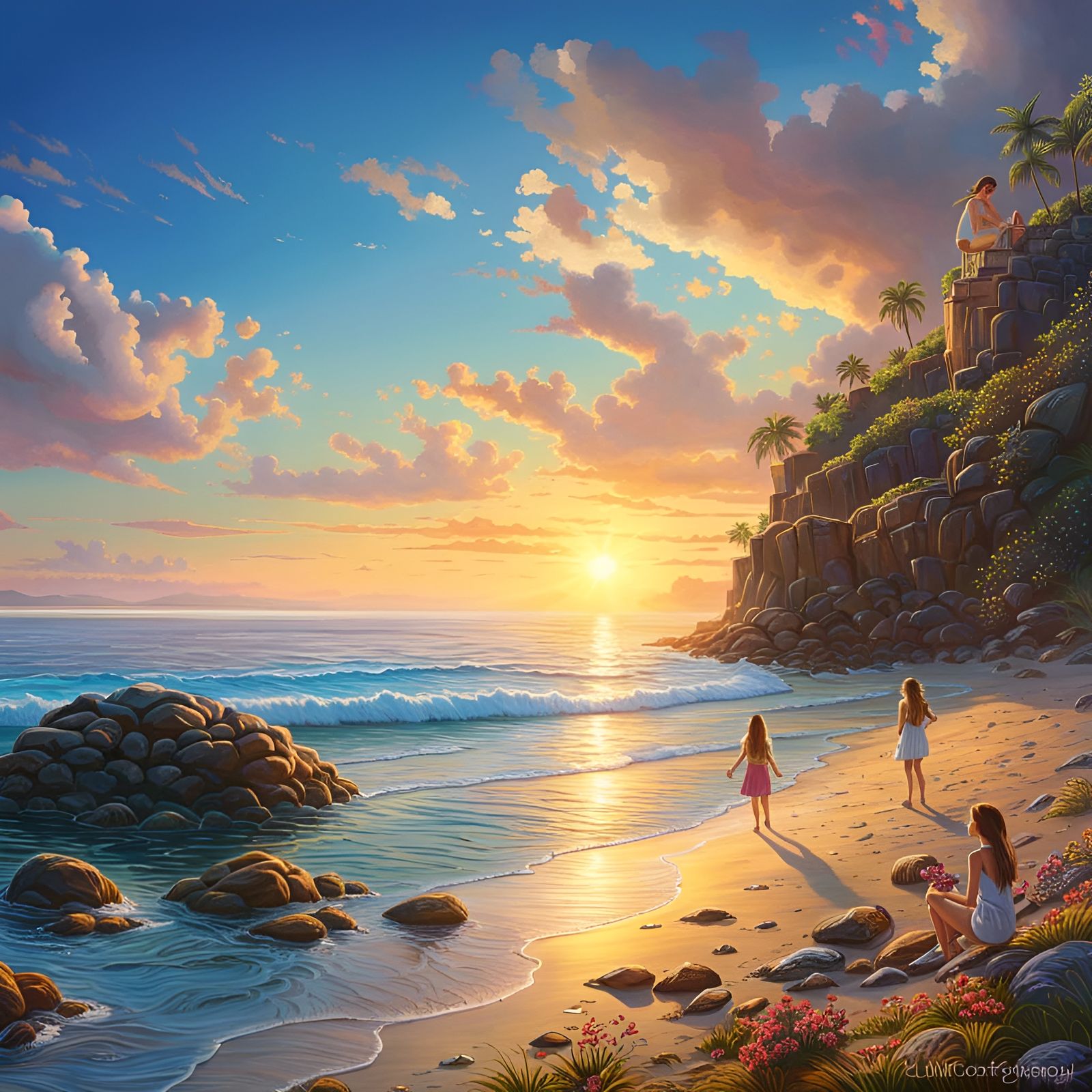 Shell Seekers - AI Generated Artwork - NightCafe Creator