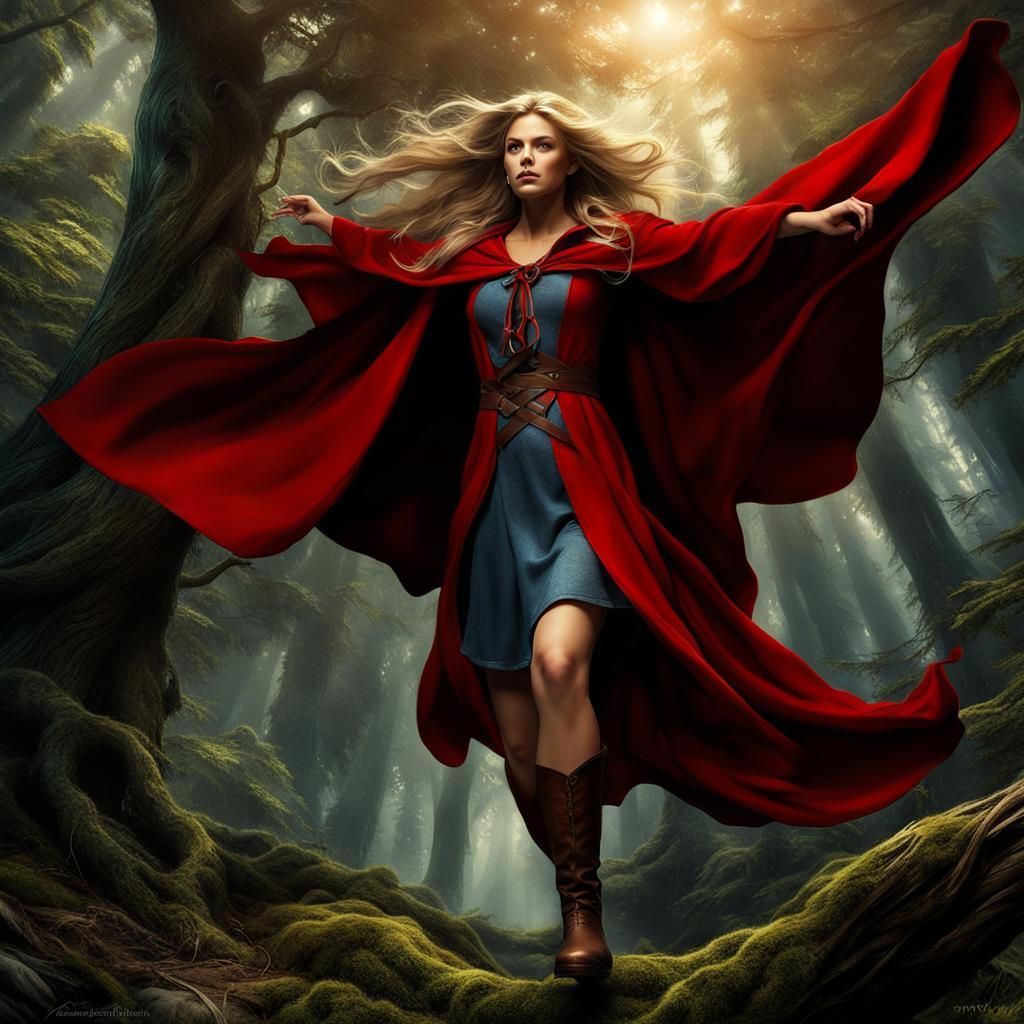 Little Red Riding Hood - AI Generated Artwork - NightCafe Creator