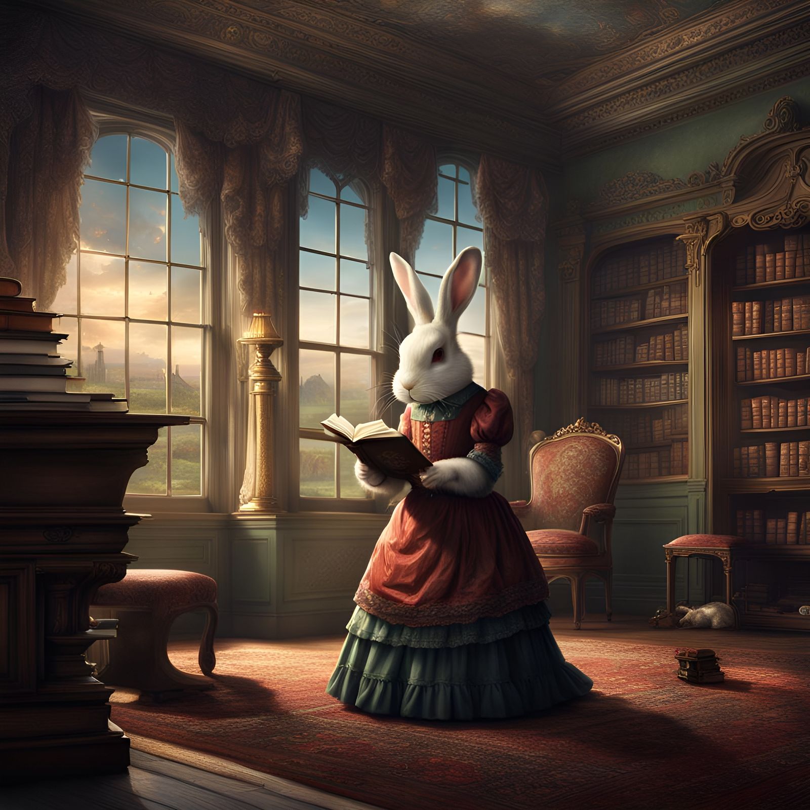 The Librarian - AI Generated Artwork - NightCafe Creator