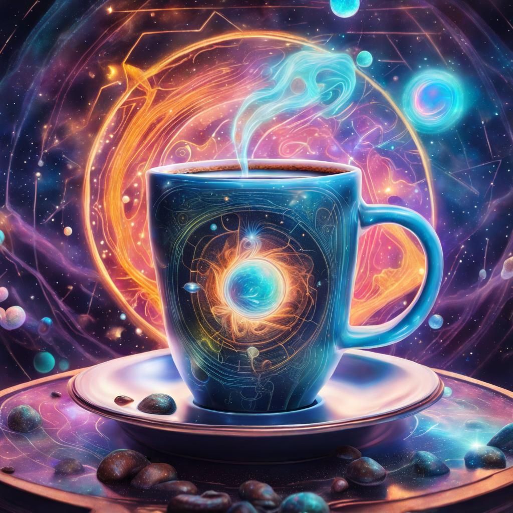 quantum coffee - AI Generated Artwork - NightCafe Creator