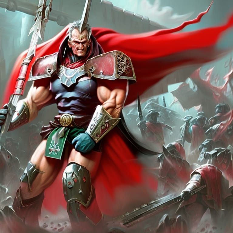 Casual George Bush as a warhammer 40k Drukhari, Body: Buff Muscular ...