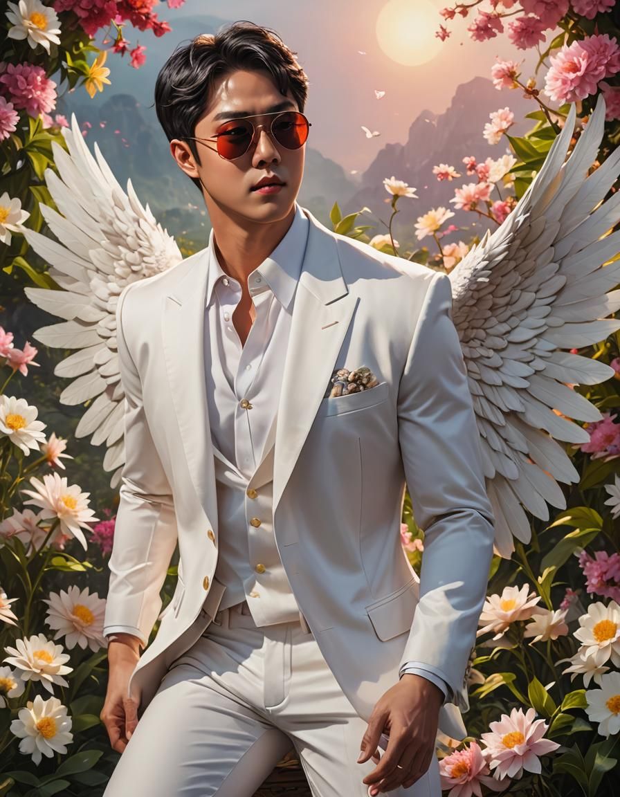 Jin angel 1 - AI Generated Artwork - NightCafe Creator