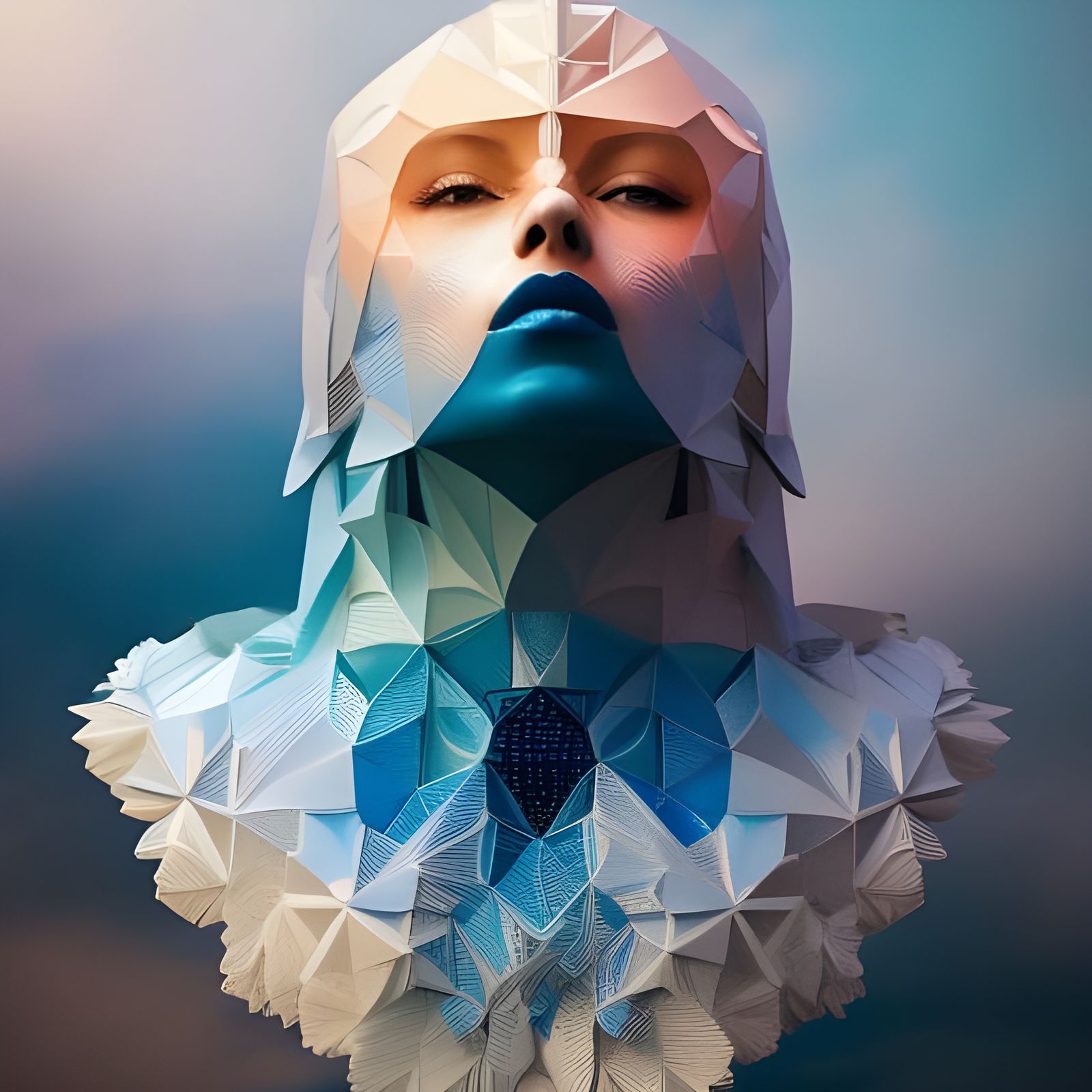 Origami Armor - AI Generated Artwork - NightCafe Creator