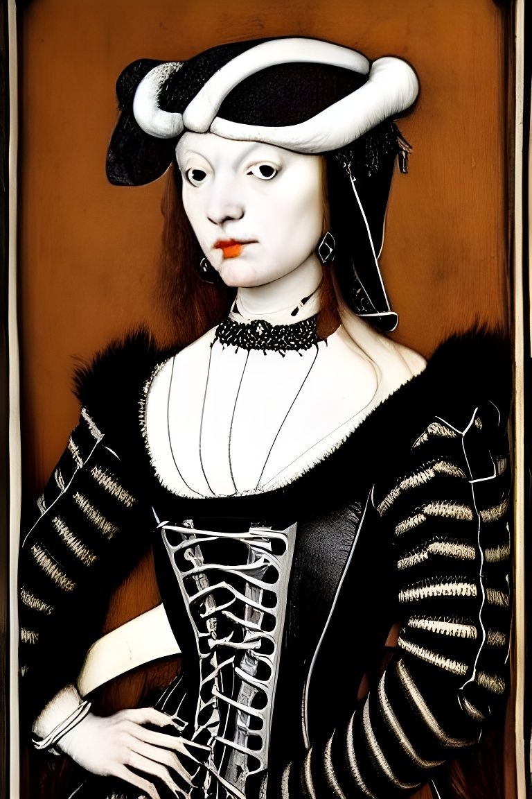 Northern Renaissance Goth Girl - AI Generated Artwork - NightCafe Creator