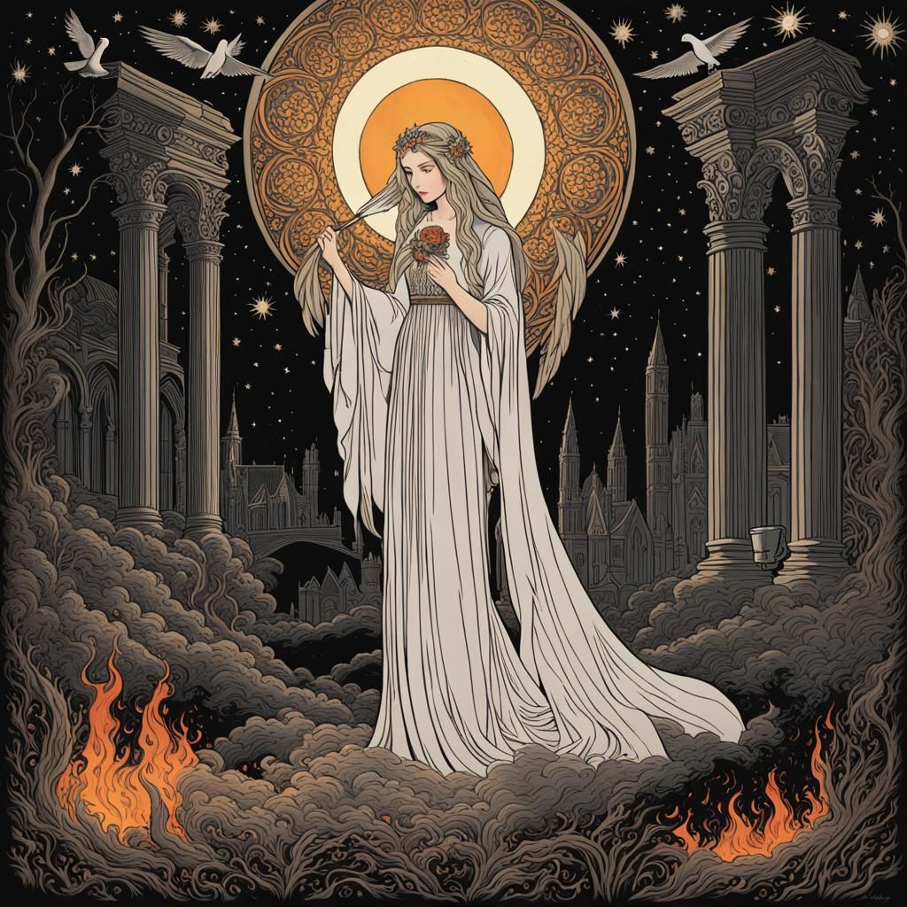 For the rare and radiant maiden whom the angels name Lenore, Nameless ...