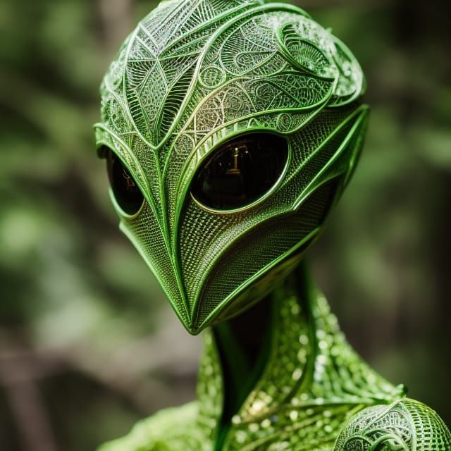 Filigree Plant Alien - AI Generated Artwork - NightCafe Creator