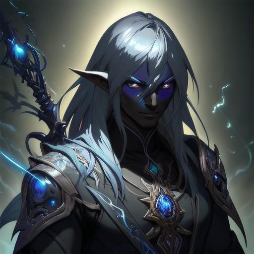 Malagerd Vandreid, Drow Archmage NPC - AI Generated Artwork - NightCafe ...