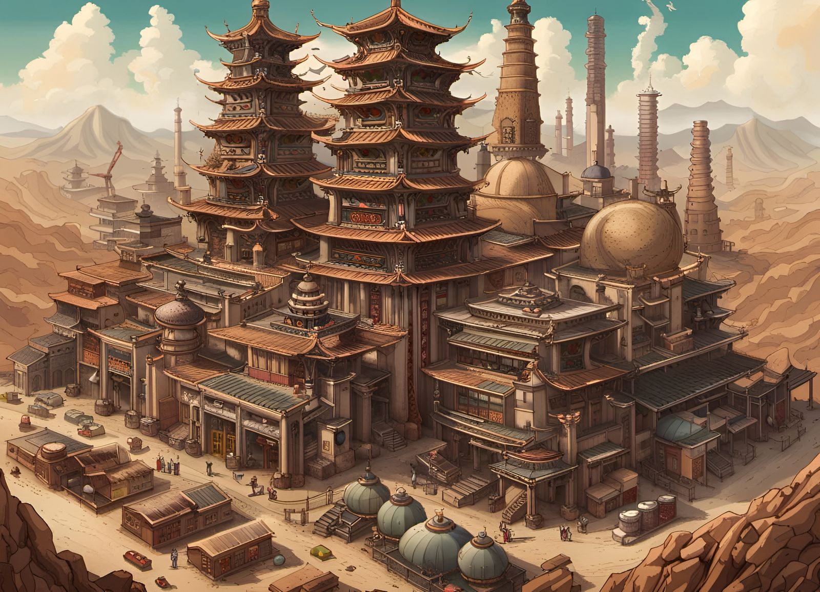 In Search of Taopunk - V - AI Generated Artwork - NightCafe Creator