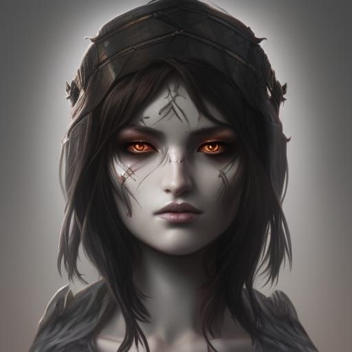 , beautiful d&d character portrait, dark fantasy, detailed, realistic ...