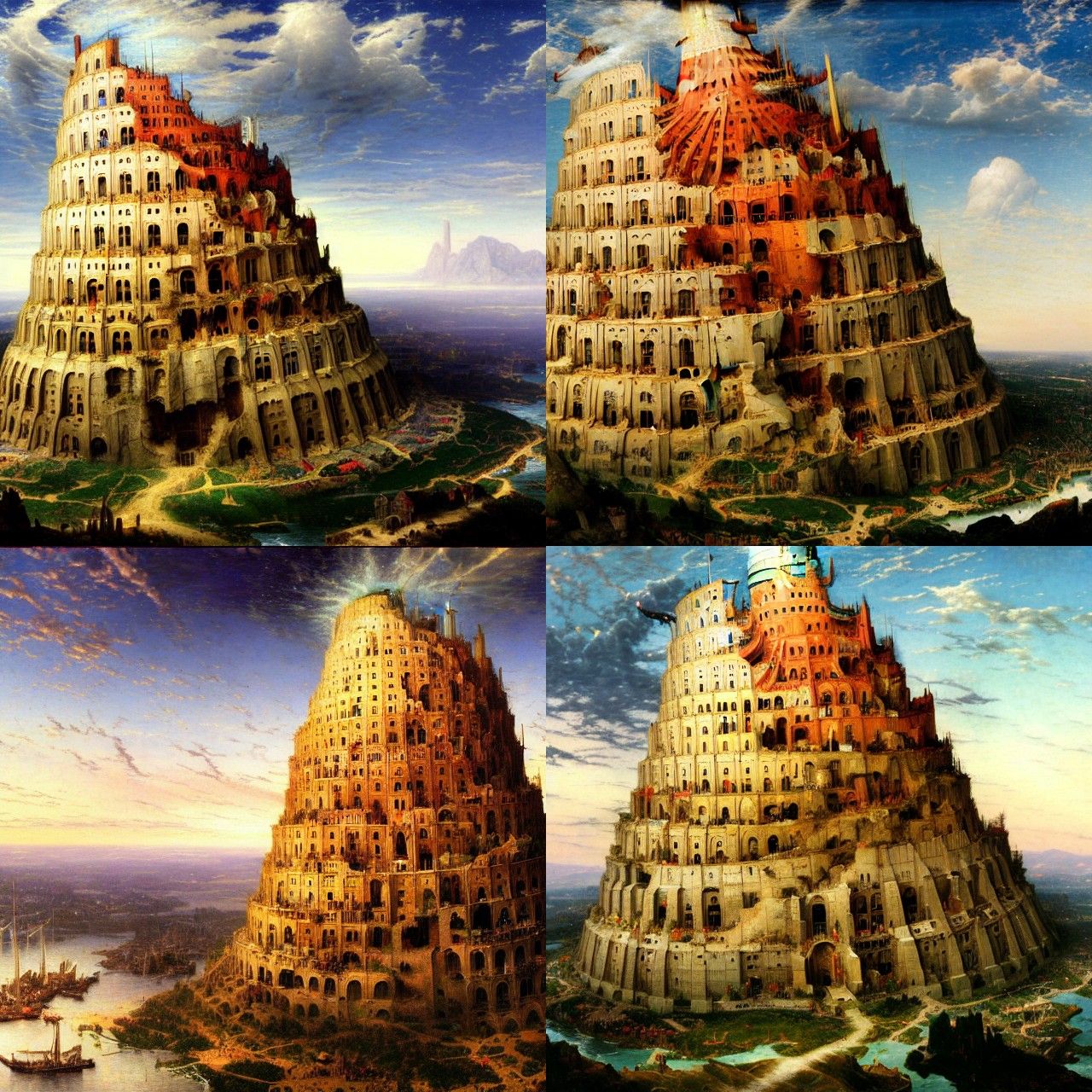The tower of Babel - AI Generated Artwork - NightCafe Creator
