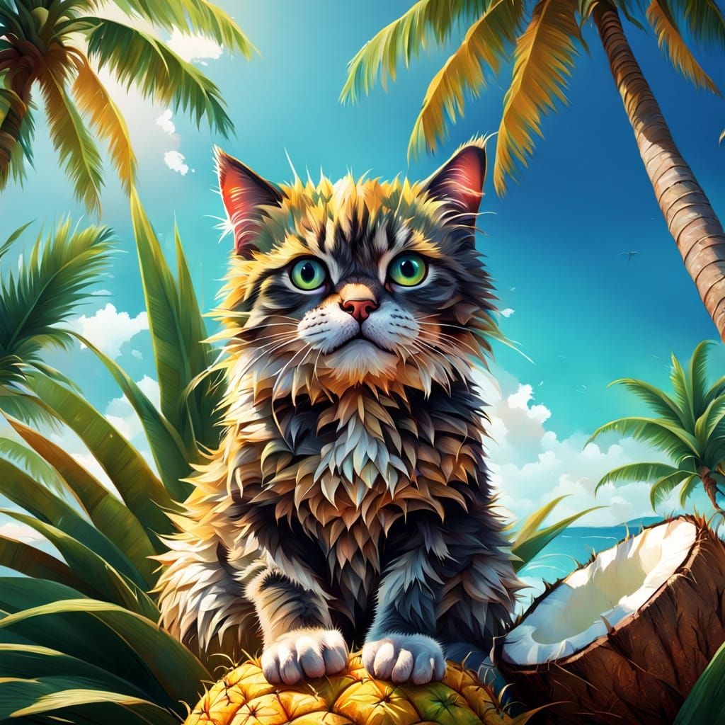 Coconut cat - Coconut cat
