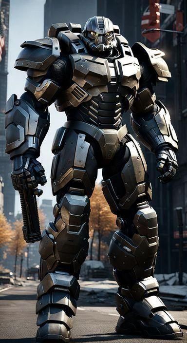 Non upload evolution: Fallout Style Military Mod Power Armor, Wrist AER ...