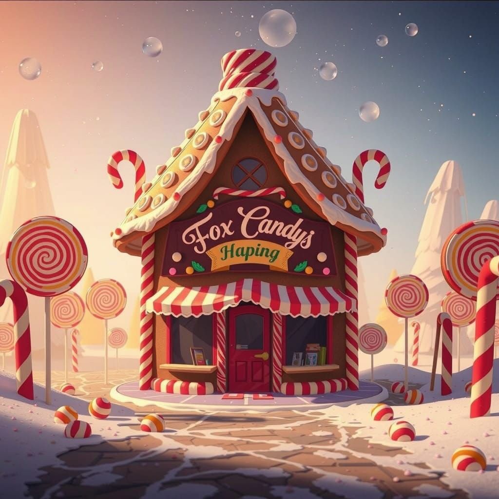 Candy's Store - Whimsical Gingerbread Store in Candyland-Ins...