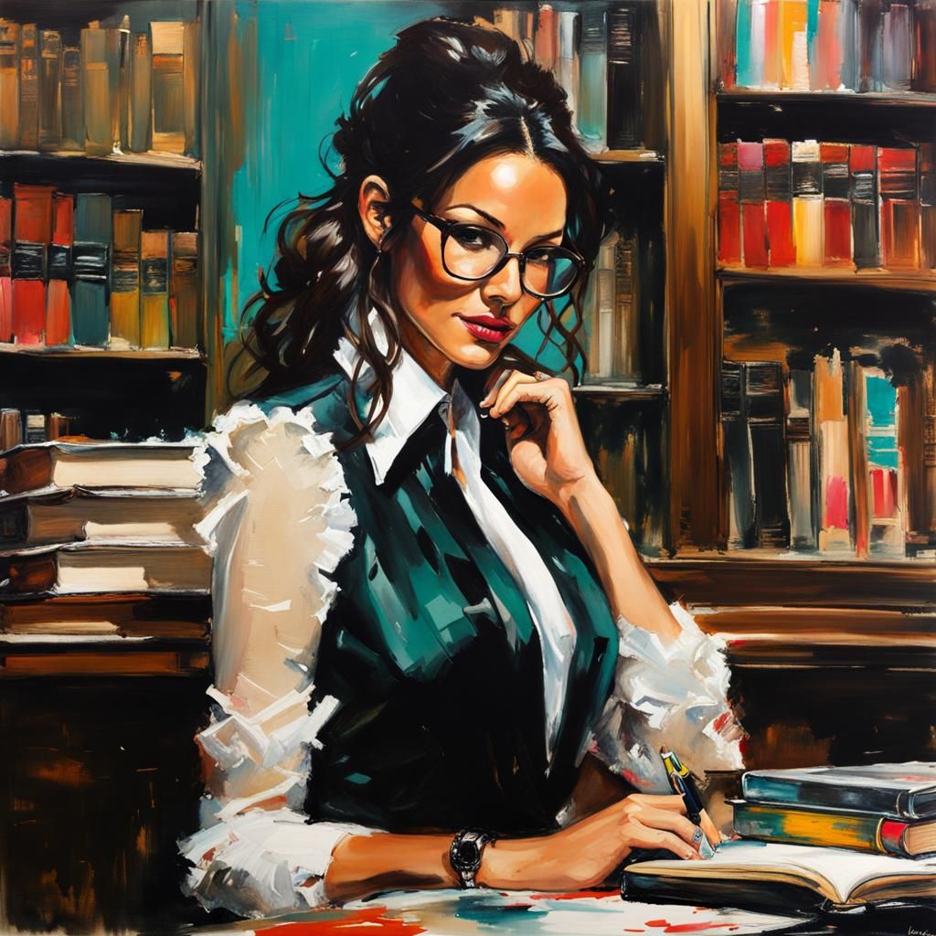The Librarian - AI Generated Artwork - NightCafe Creator