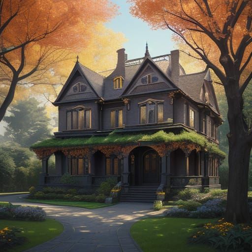 Victorian House Design - Ethereal Victorian Mansion Amidst V...