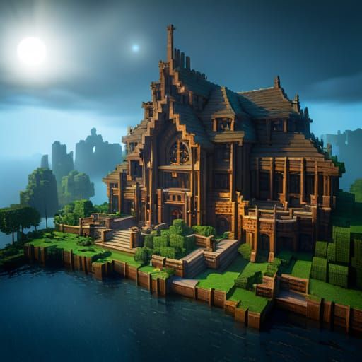 A Mega build idea for minecraft - AI Generated Artwork - NightCafe Creator