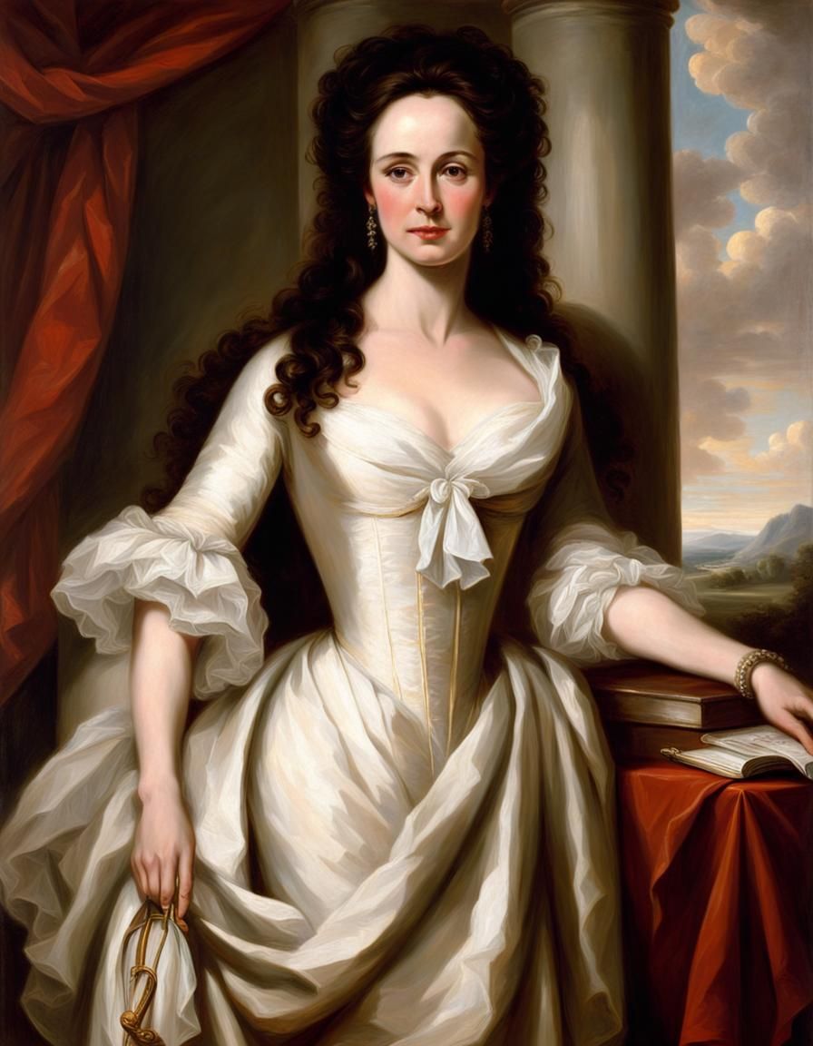 Official Portrait Of Lady Cora Munro In The 1770s (based on the 1992 ...