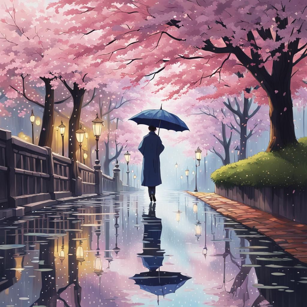 spring rain - AI Generated Artwork - NightCafe Creator