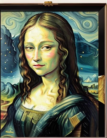 Mona Lisa recreated as an Impasto painting - AI Generated Artwork ...