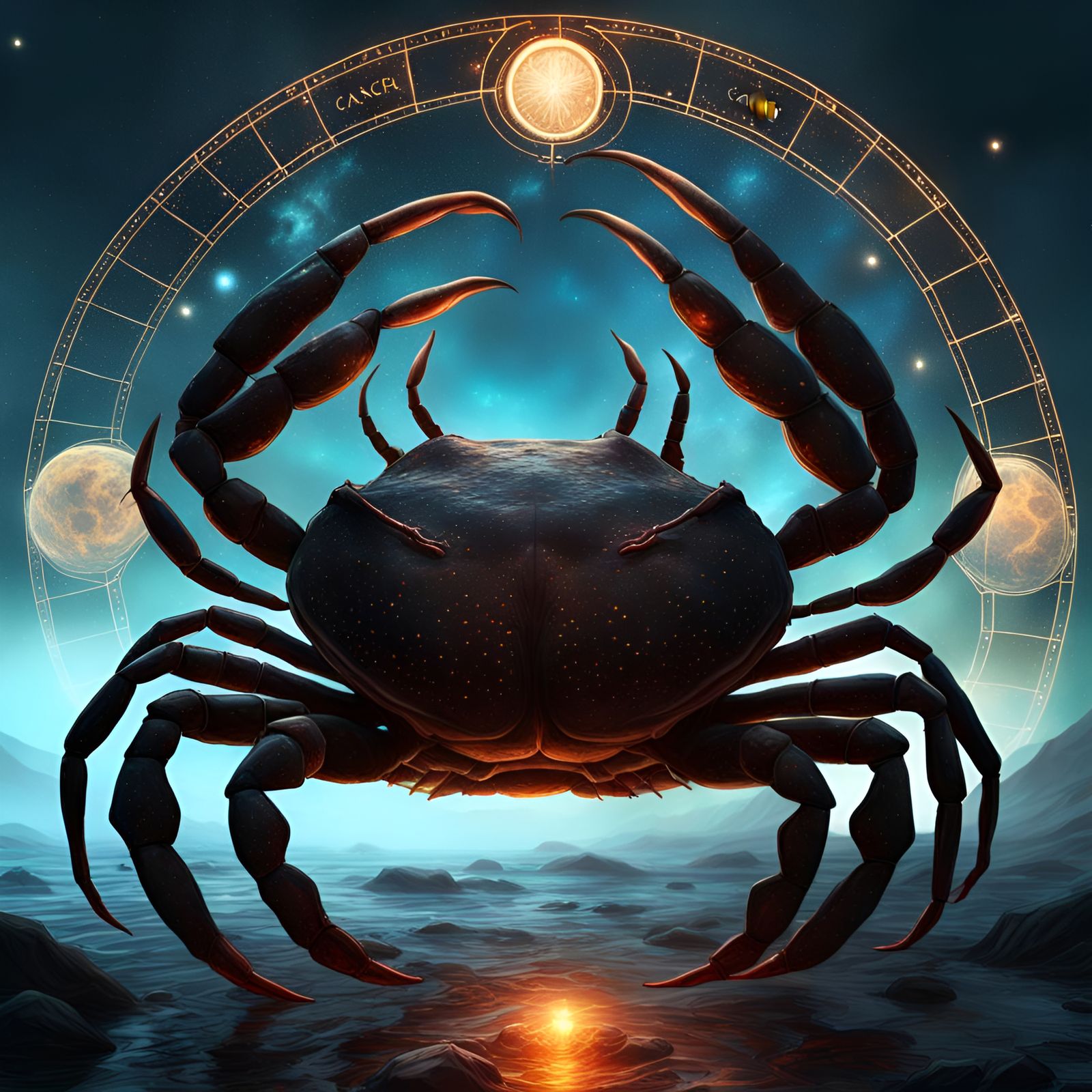 Cancer the crab. - Cancer the crab.