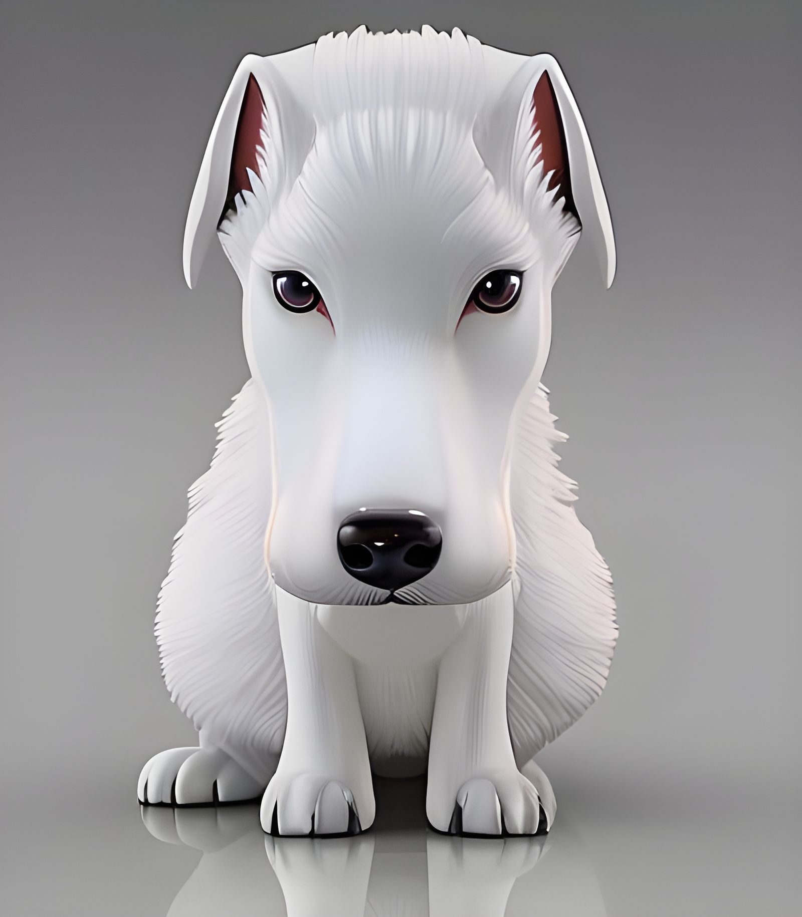 Shushu/Chouchou the little white hero-dog from onepiece - AI Generated ...