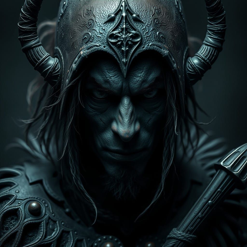 Fantasy - Gothic Fantasy Warrior in High Contrast Lighting