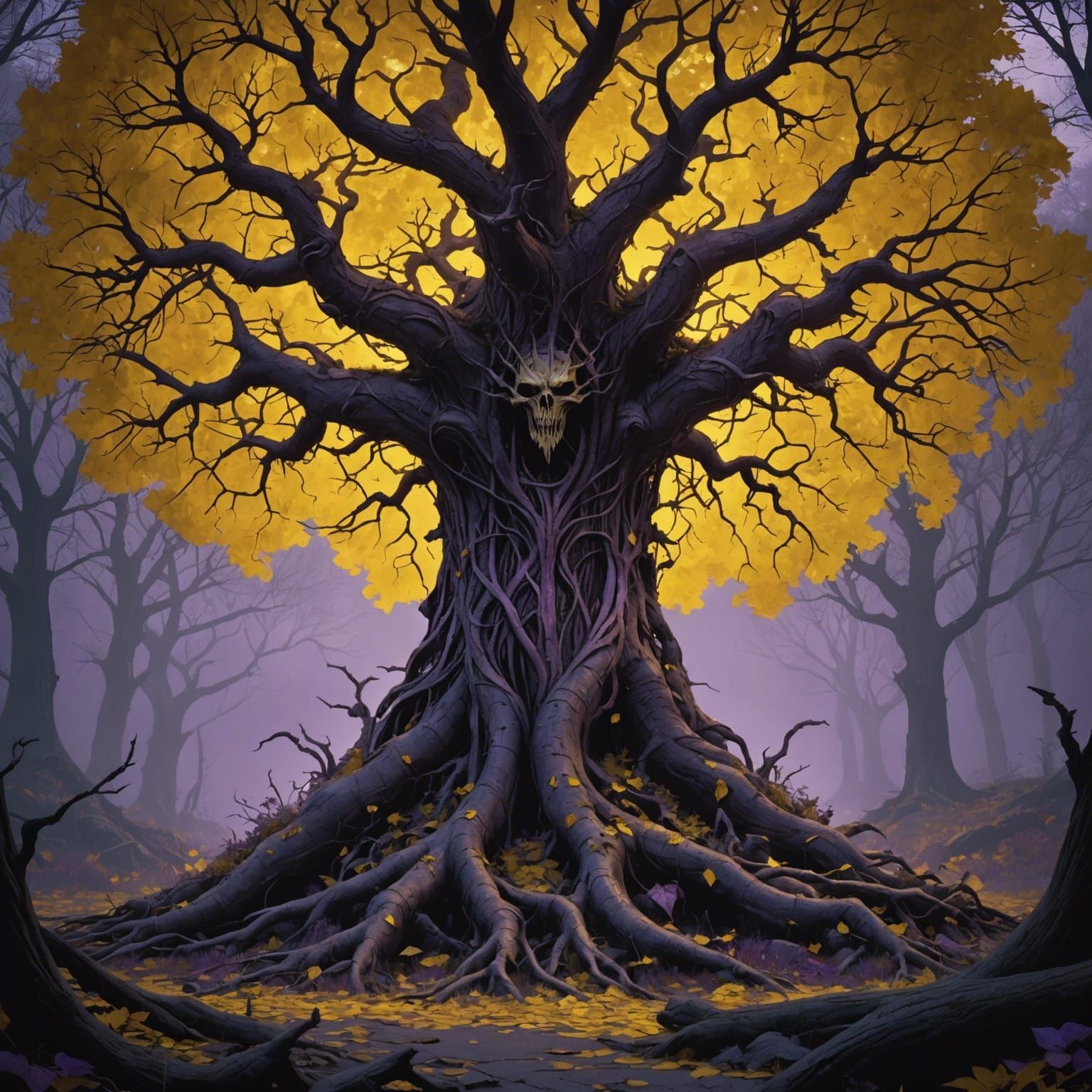 Tree of death - AI Generated Artwork - NightCafe Creator