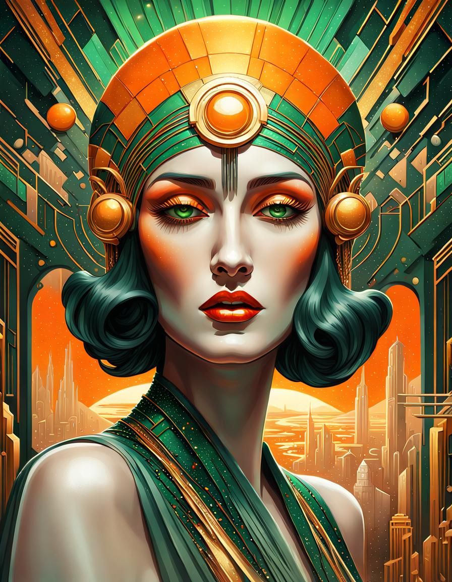 Flapper in Metropolis - AI Generated Artwork - NightCafe Creator