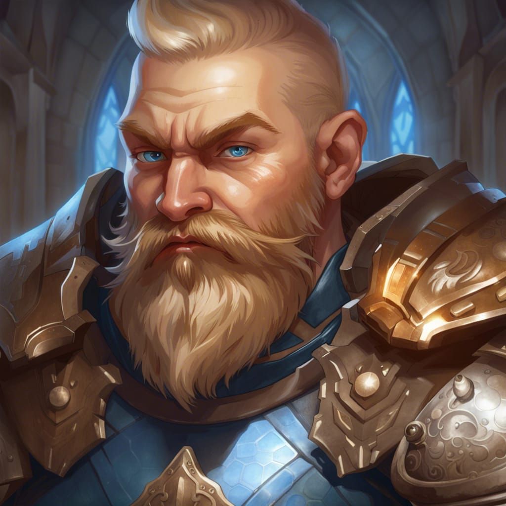 Thondar, dwarf paladin - AI Generated Artwork - NightCafe Creator