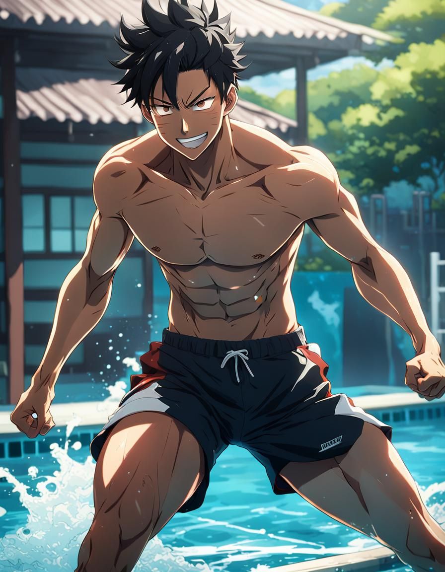 Swimmer - AI Generated Artwork - NightCafe Creator