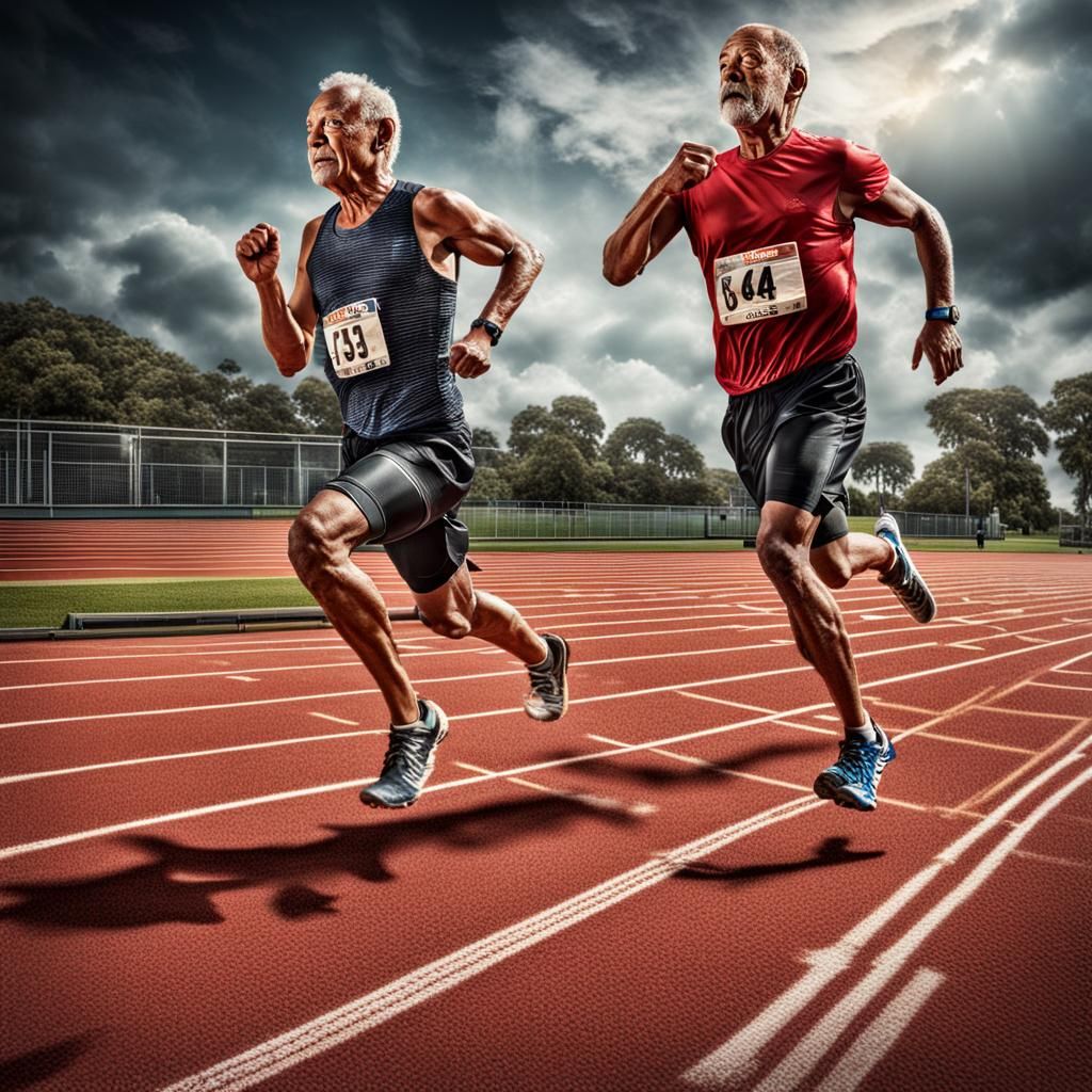 A running track - AI Generated Artwork - NightCafe Creator