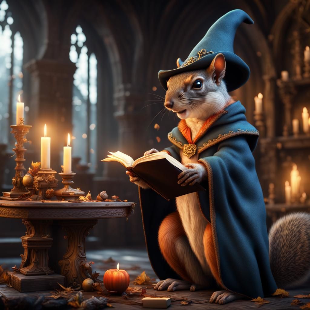 Squirrel Wizard - AI Generated Artwork - NightCafe Creator