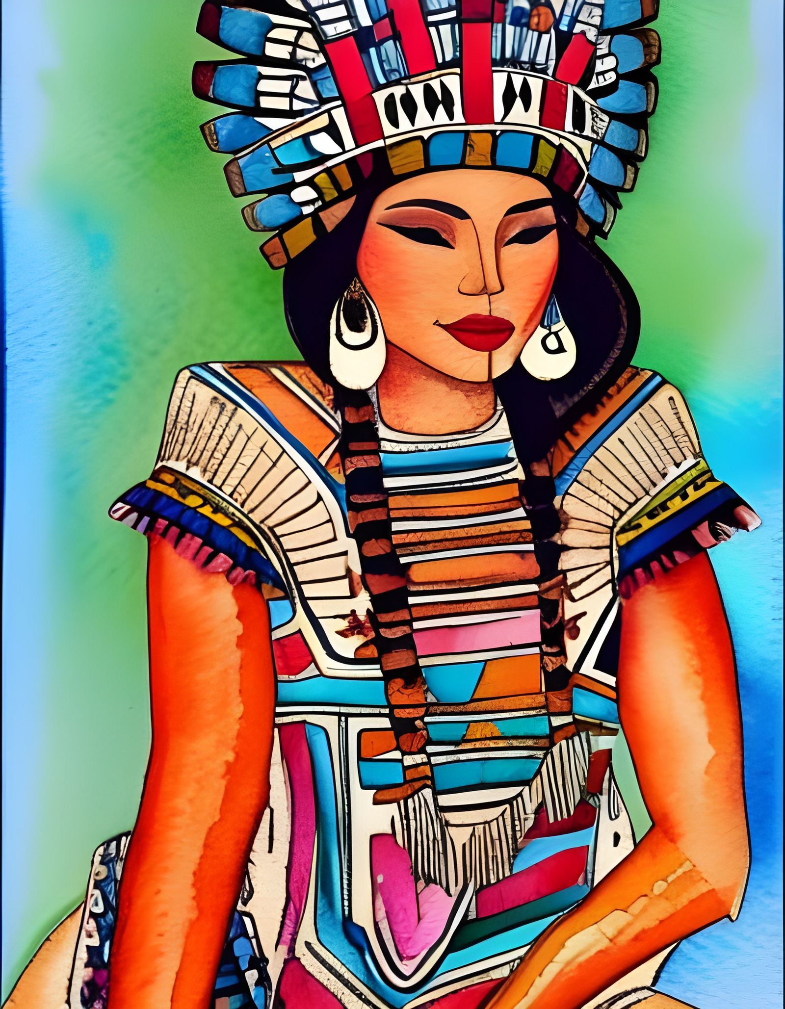 Aztec Princess #26 - AI Generated Artwork - NightCafe Creator