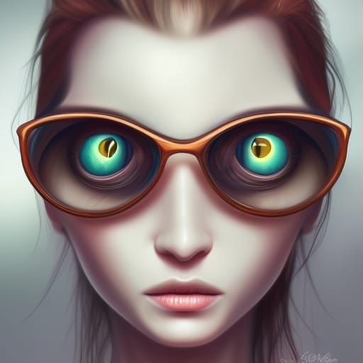 Portrait of a female alien. - AI Generated Artwork - NightCafe Creator