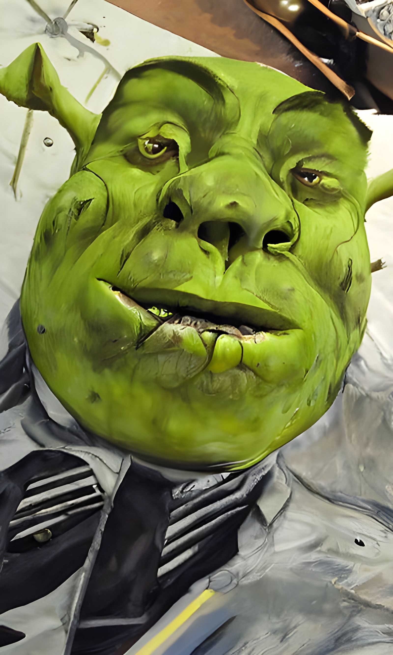 I’m an Ogre trending on Artstation Dan Witz detailed painting film noir ...